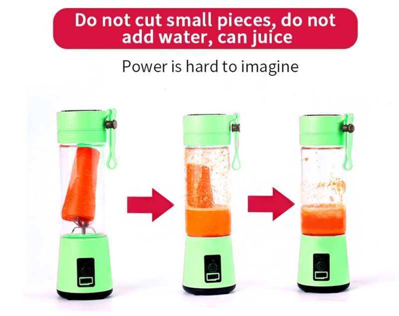 PORTABLE BLENDER 6 BLADES - LIGHT GREEN - NZ HUB