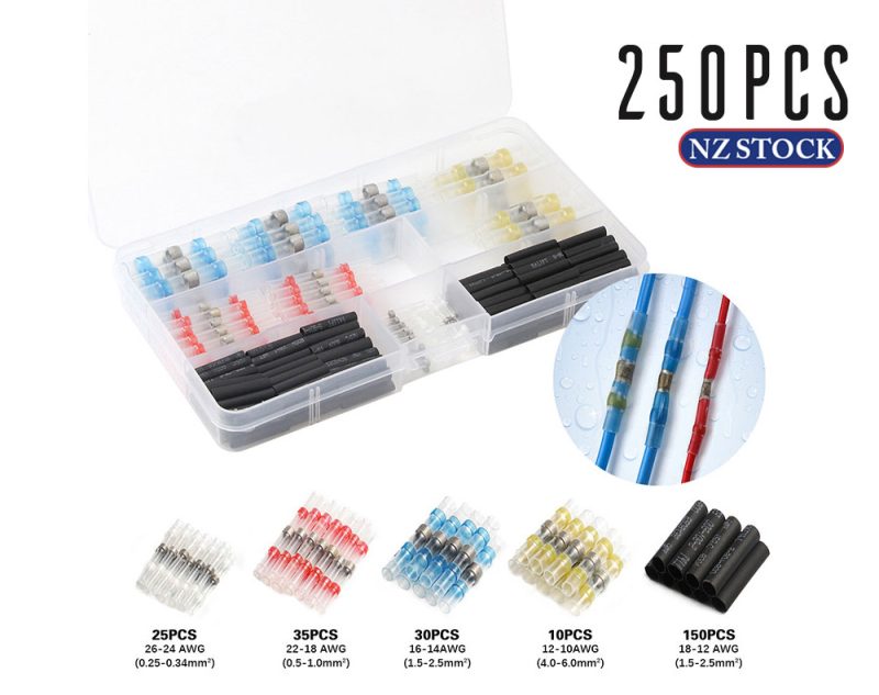 250Pcs Terminal Wire Connectors Set - NZ HUB