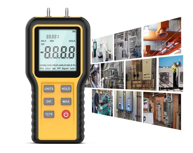 Digital Manometer Air Pressure Gauge - NZ HUB