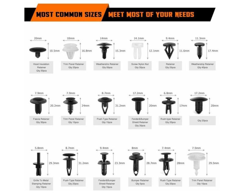 445pcs Car Push Bumper Rivets Dash Removal Tools Kit - NZ HUB