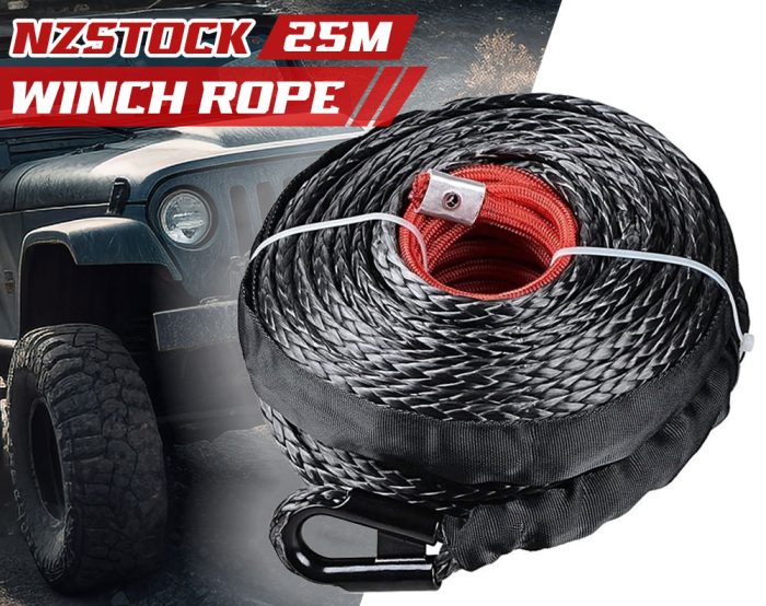Synthetic Winch Rope 25M - NZ HUB